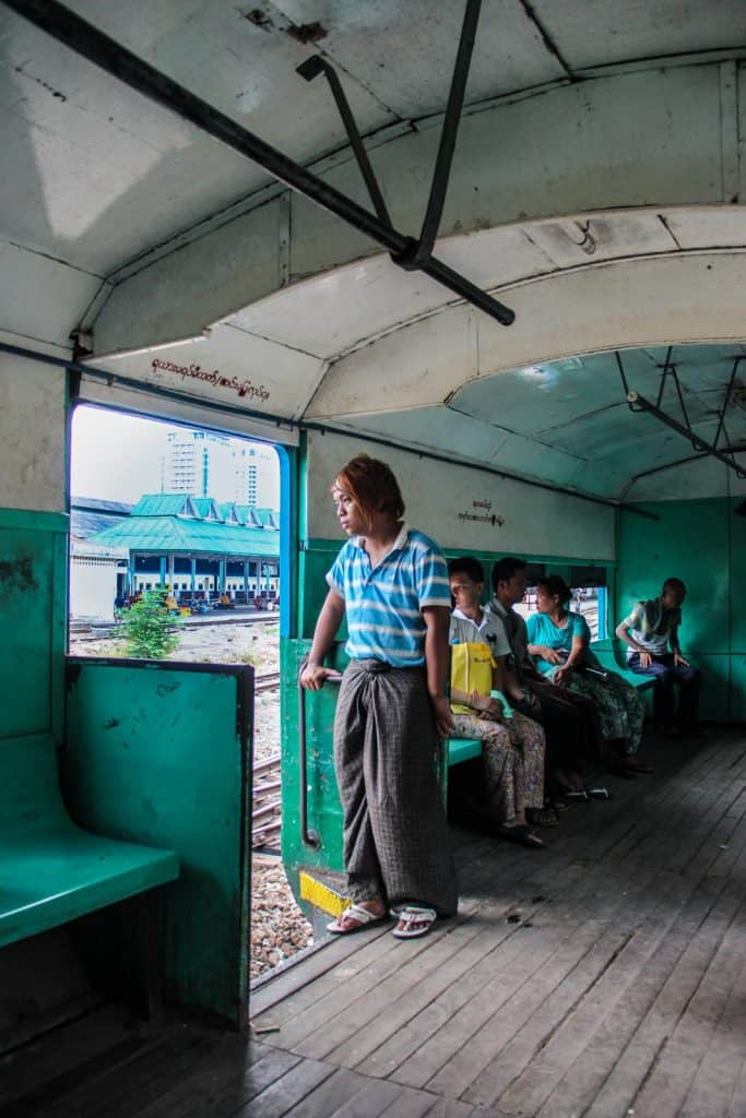 Riding the Yangon Circular Train in Myanmar - Rural Life by Railway