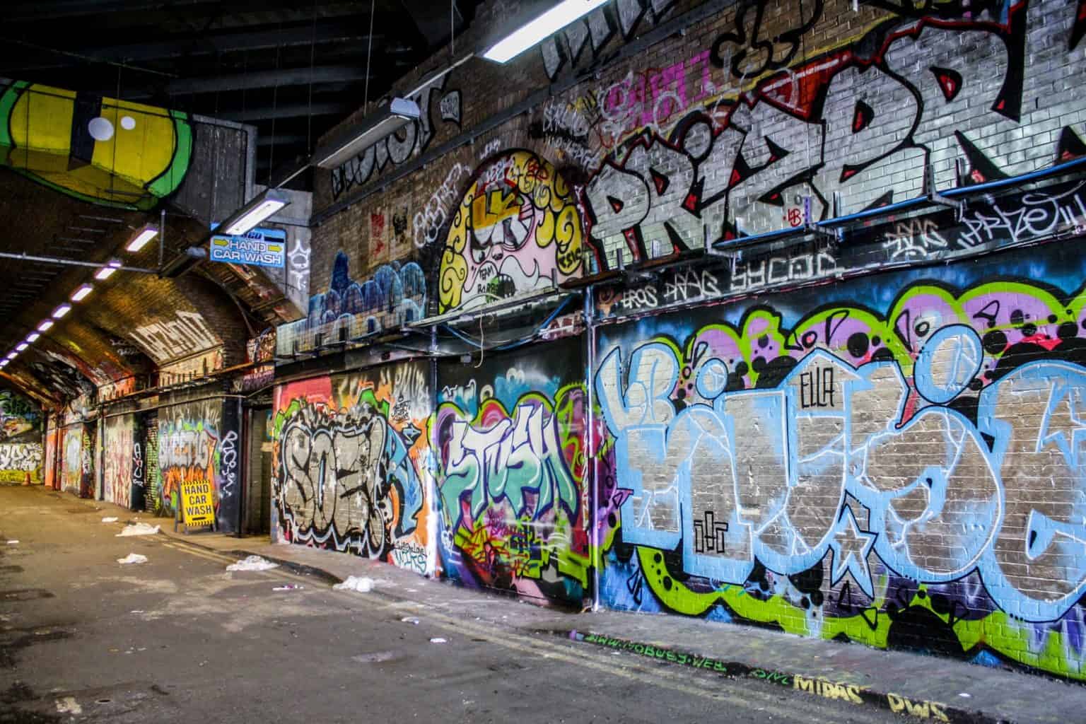 London Graffiti Tunnel – Hidden Art at Waterloo Station
